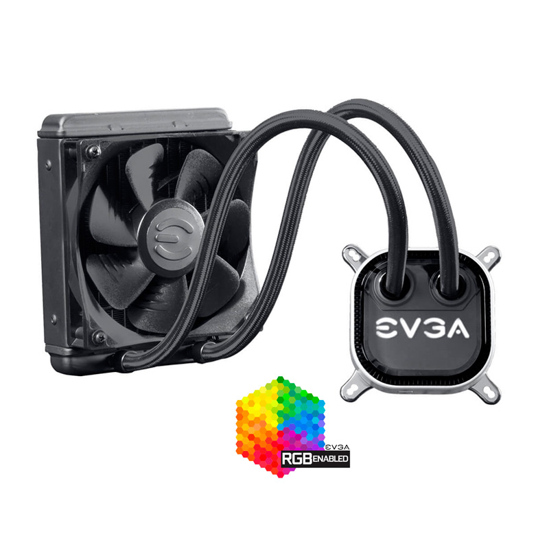 Disipador Líquido CPU EVGA CLC 120 Liquid RGB LED